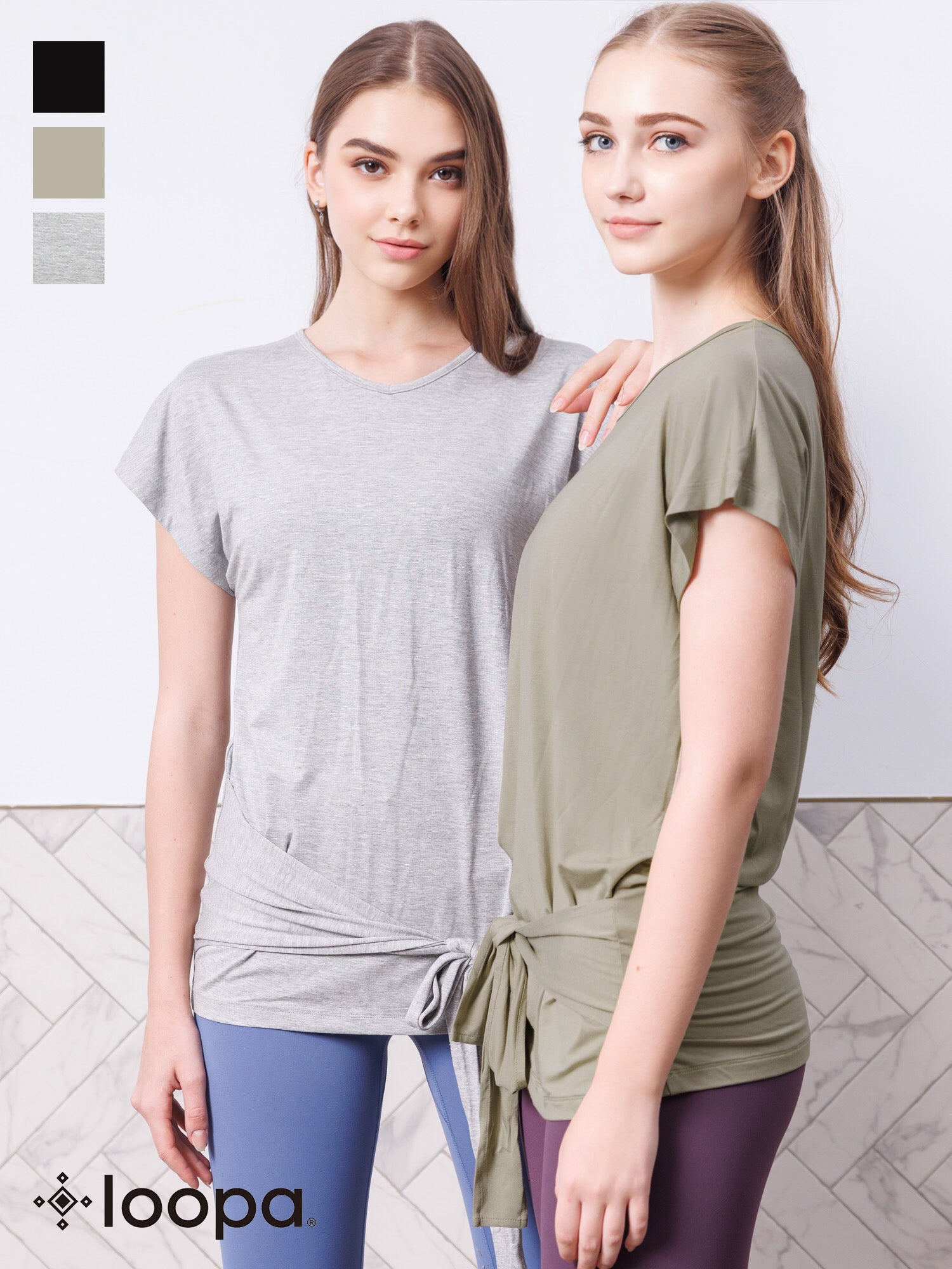 SALE[Loopa] BA 2WAY結びトップス（バンブー） Bamboo 2way Tops – Loopa ルーパ 公式 ヨガウェア ...